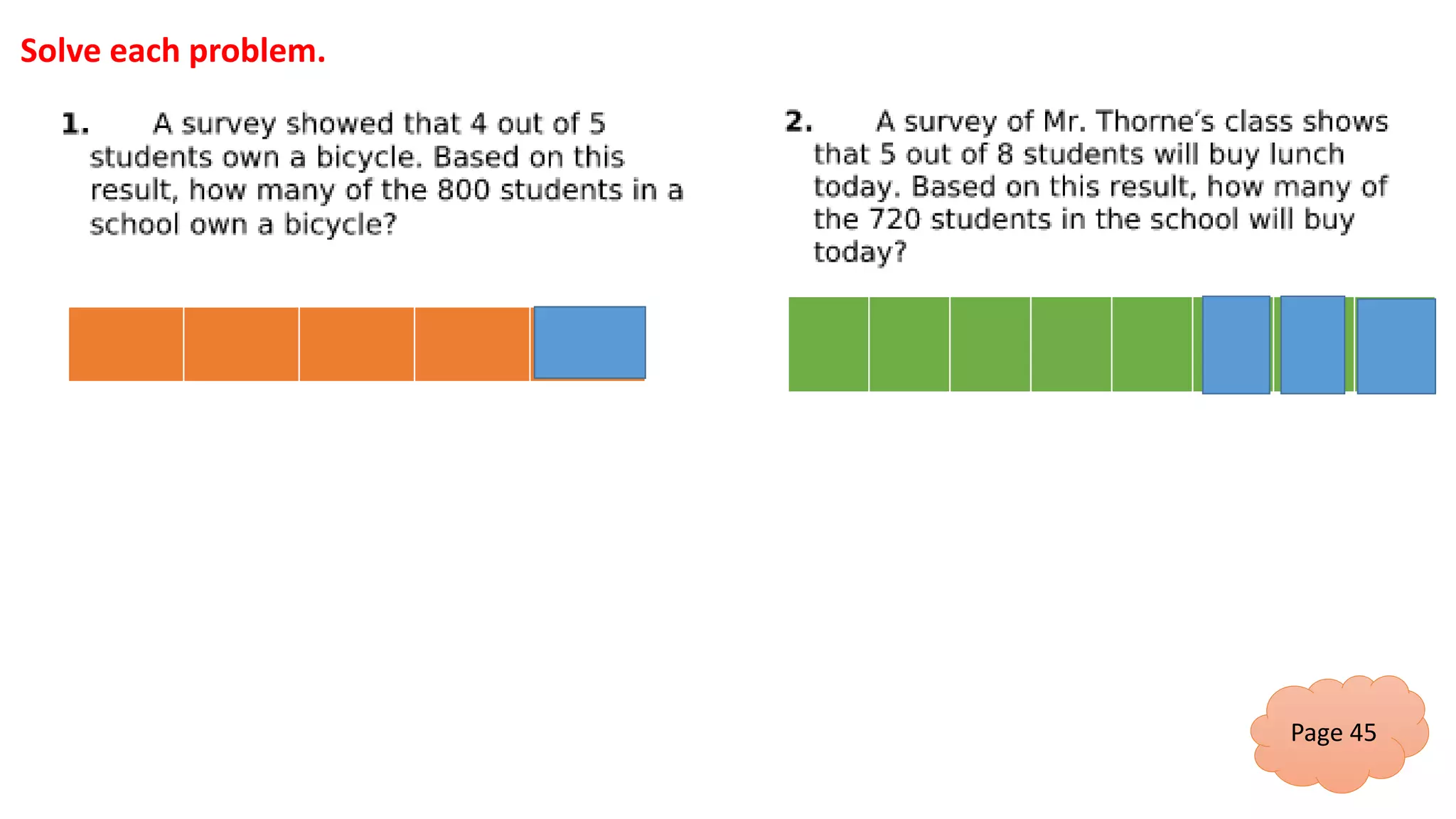 Solve ratio problems | PPTX