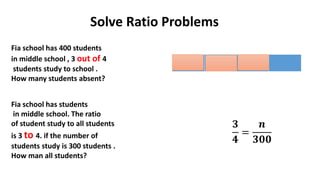Solve ratio problems | PPTX