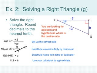 Solving The Right Triangles PowerPoint 2.ppt