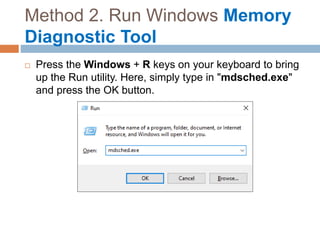 Solve Stop Code Memory Management on Windows.pptx