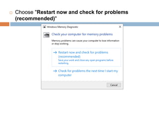 Solve Stop Code Memory Management on Windows.pptx