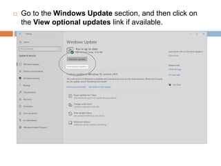 Solve Stop Code Memory Management on Windows.pptx