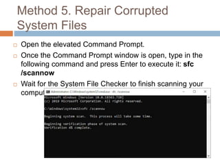 Solve Stop Code Memory Management on Windows.pptx