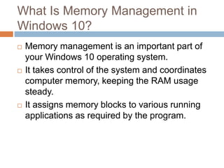 Solve Stop Code Memory Management on Windows.pptx