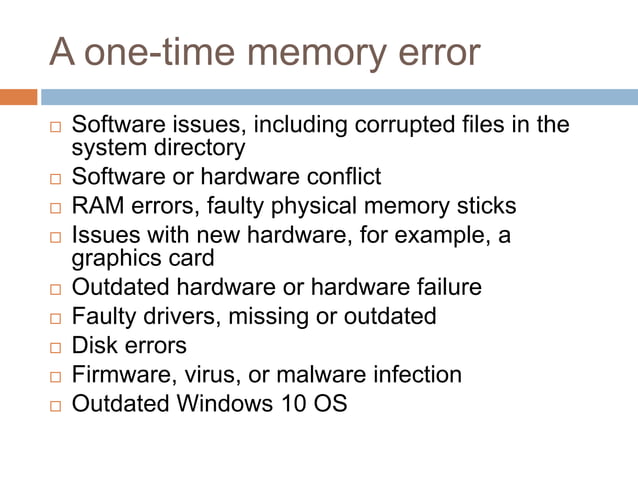 Solve Stop Code Memory Management on Windows.pptx