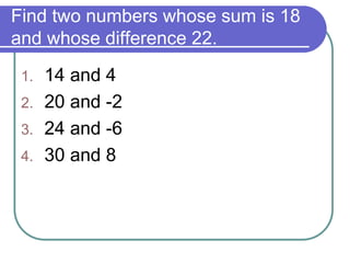 Solve sysbyelimmult (1) | PPT