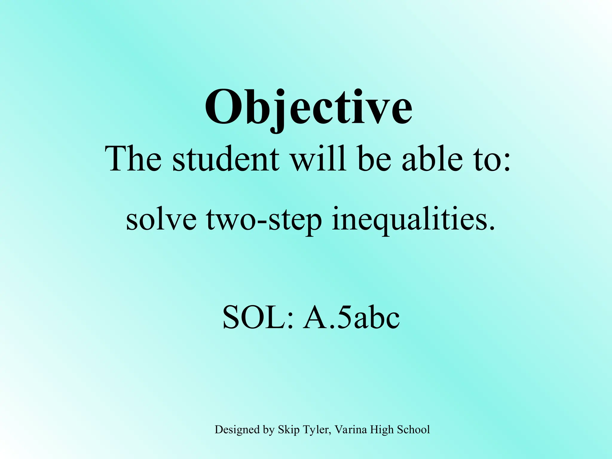 Solve two step inequalities - PPT.ppt math | PPT