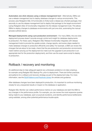 Solving database-deployment-dlm | PDF