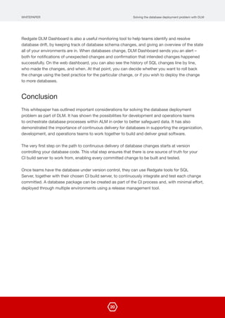 Solving database-deployment-dlm | PDF