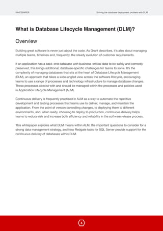 Solving database-deployment-dlm | PDF