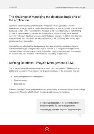 Solving database-deployment-dlm | PDF