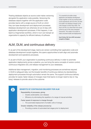 Solving database-deployment-dlm | PDF