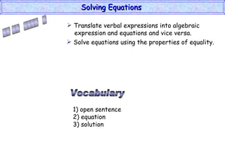 Solving equations | PPT