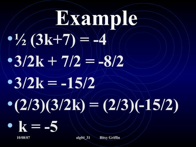 Solving Equations Using Reciprocals | PPT