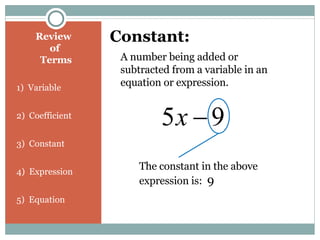 Solving Linear Equations | PPT