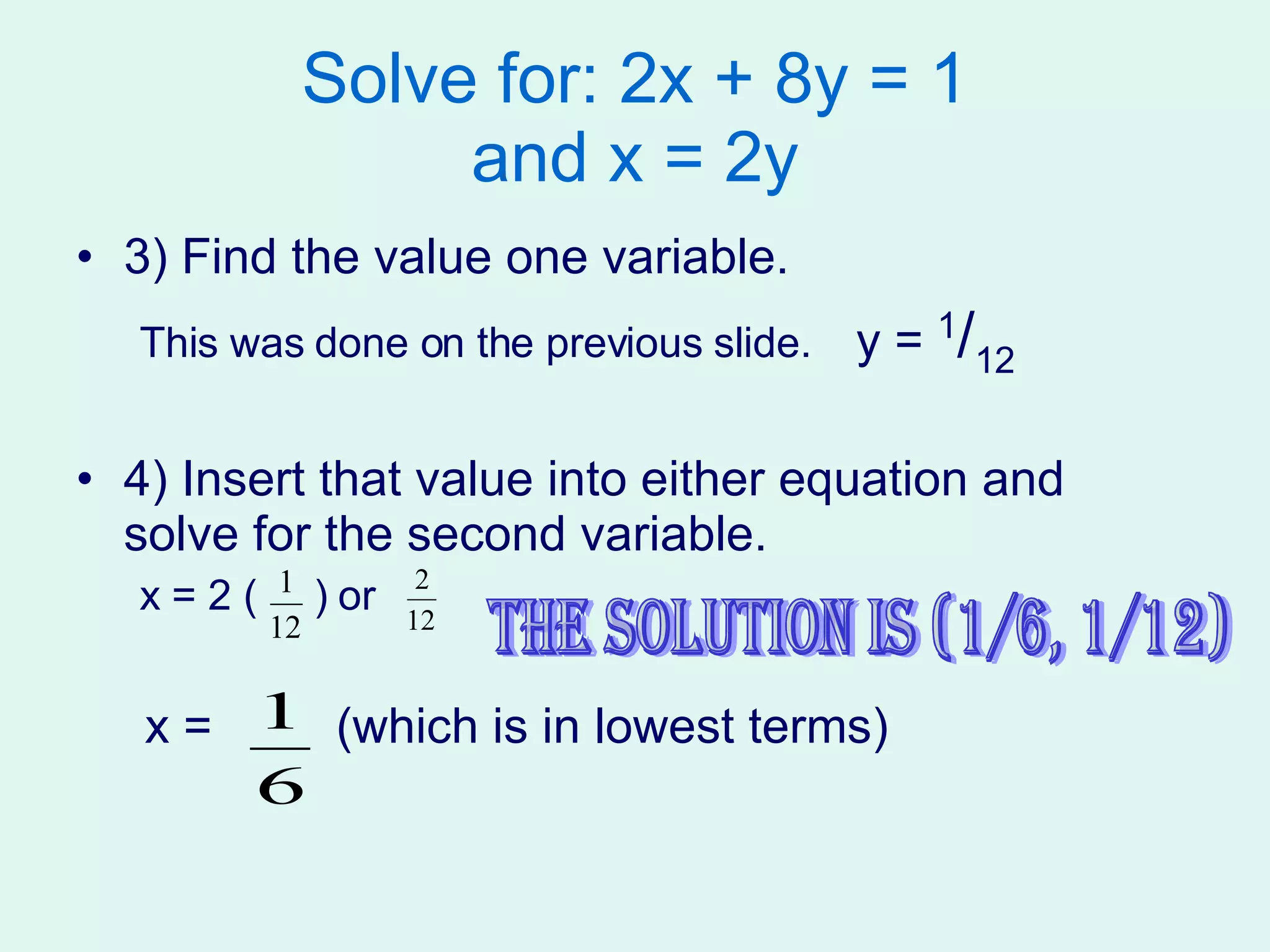 Solving Linear Equations | PPT
