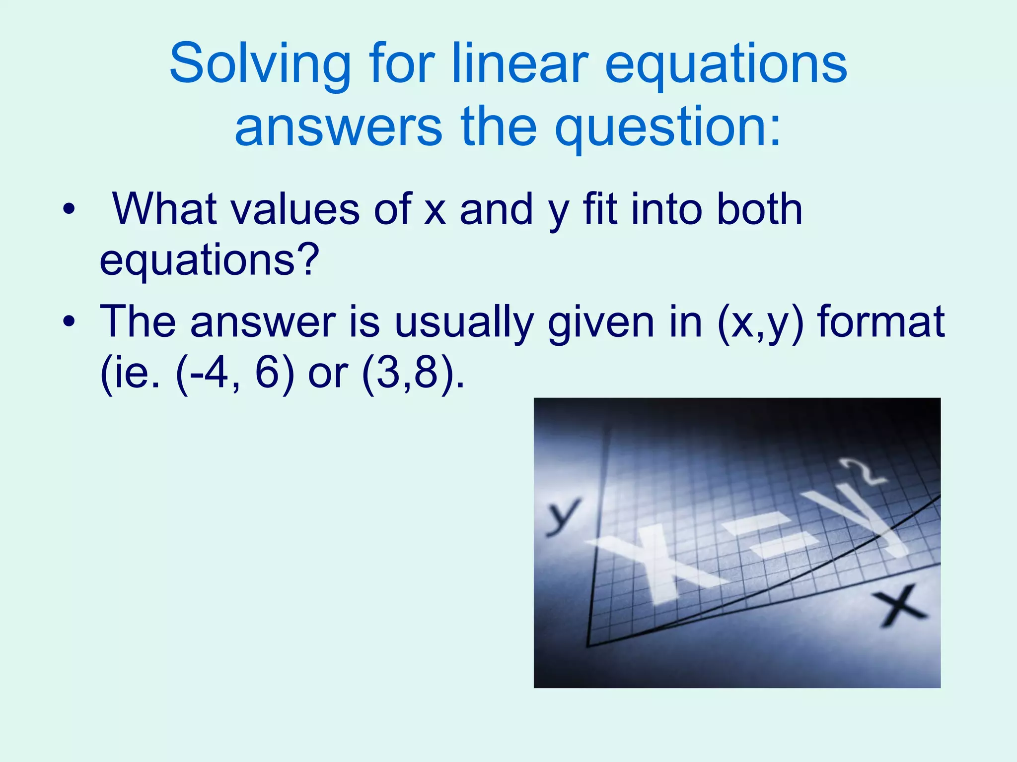 Solving Linear Equations | PPT