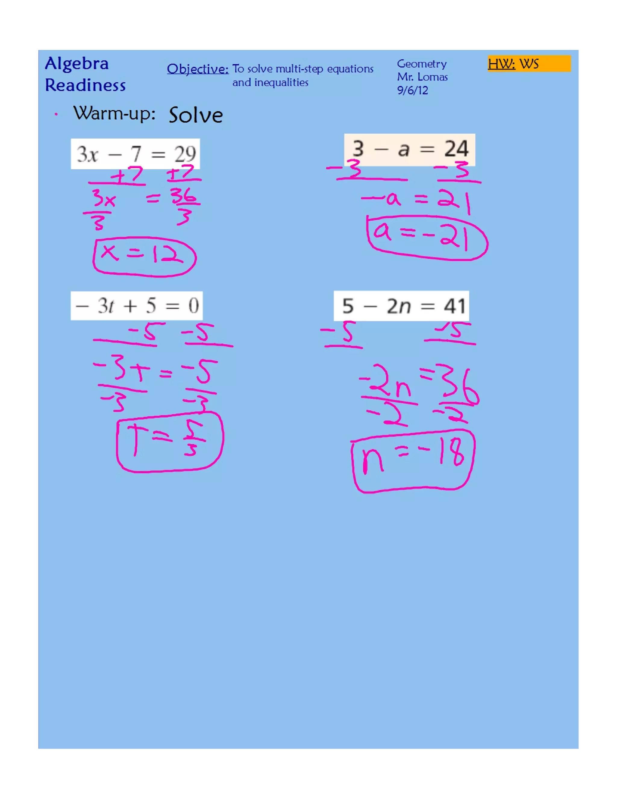 Solving Multi Step Equations And Inequalities.pdf