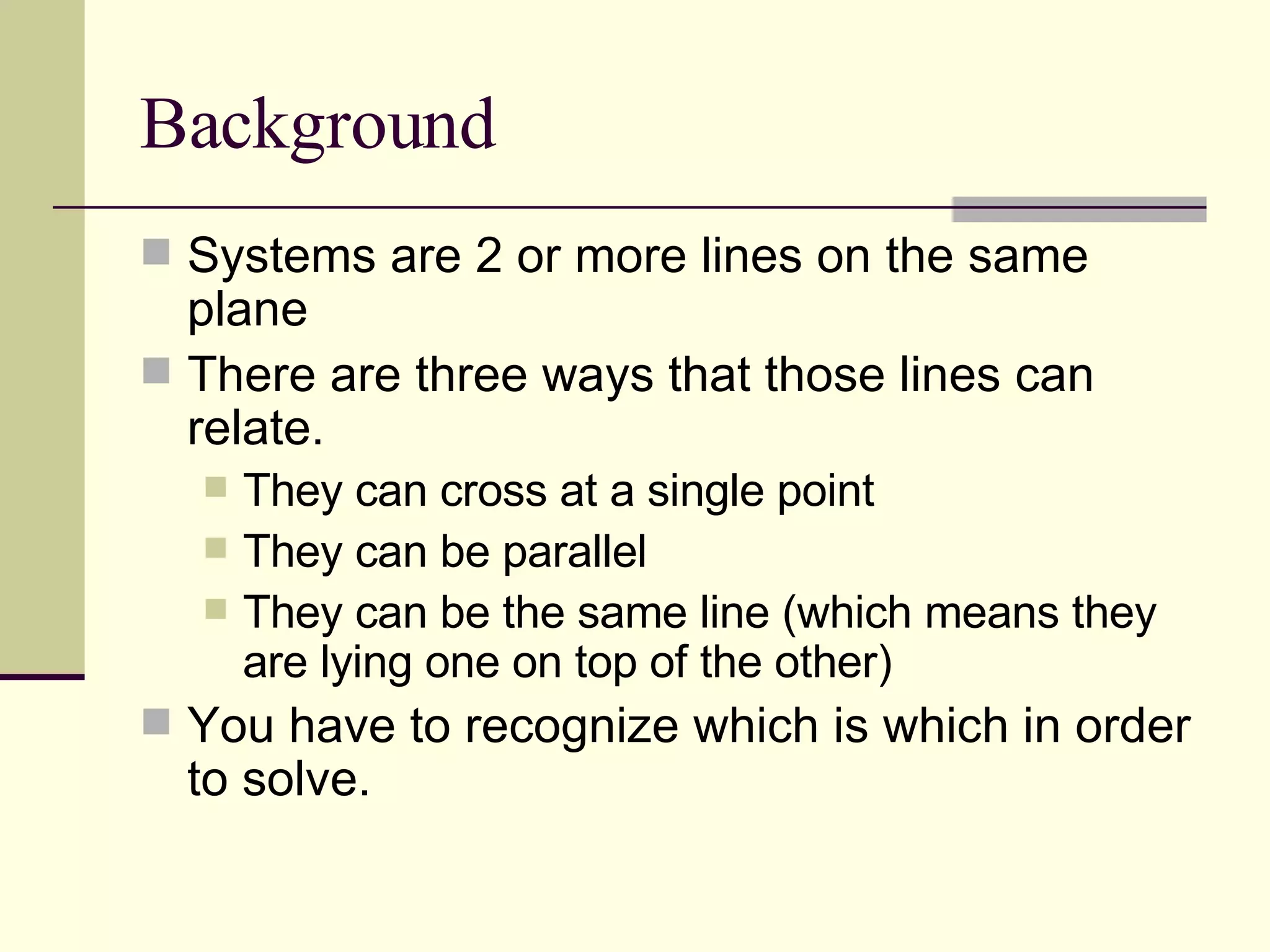 Solving Systems by Graphing | PPT | Physics | Science