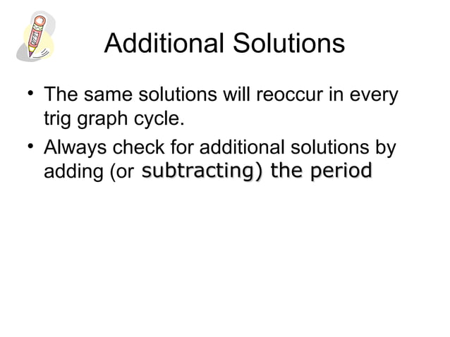 Solving trig equations higher | PPT