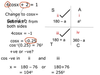 Solving trig equations higher | PPT