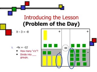 Solving Two Step Equations | PPT