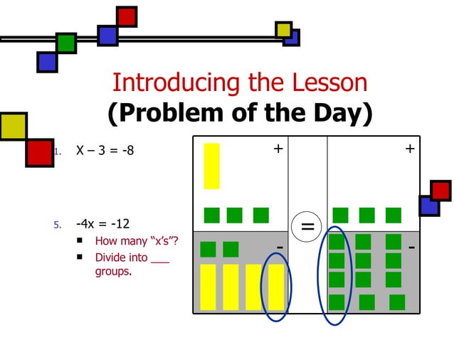 Solving Two Step Equations | PPT