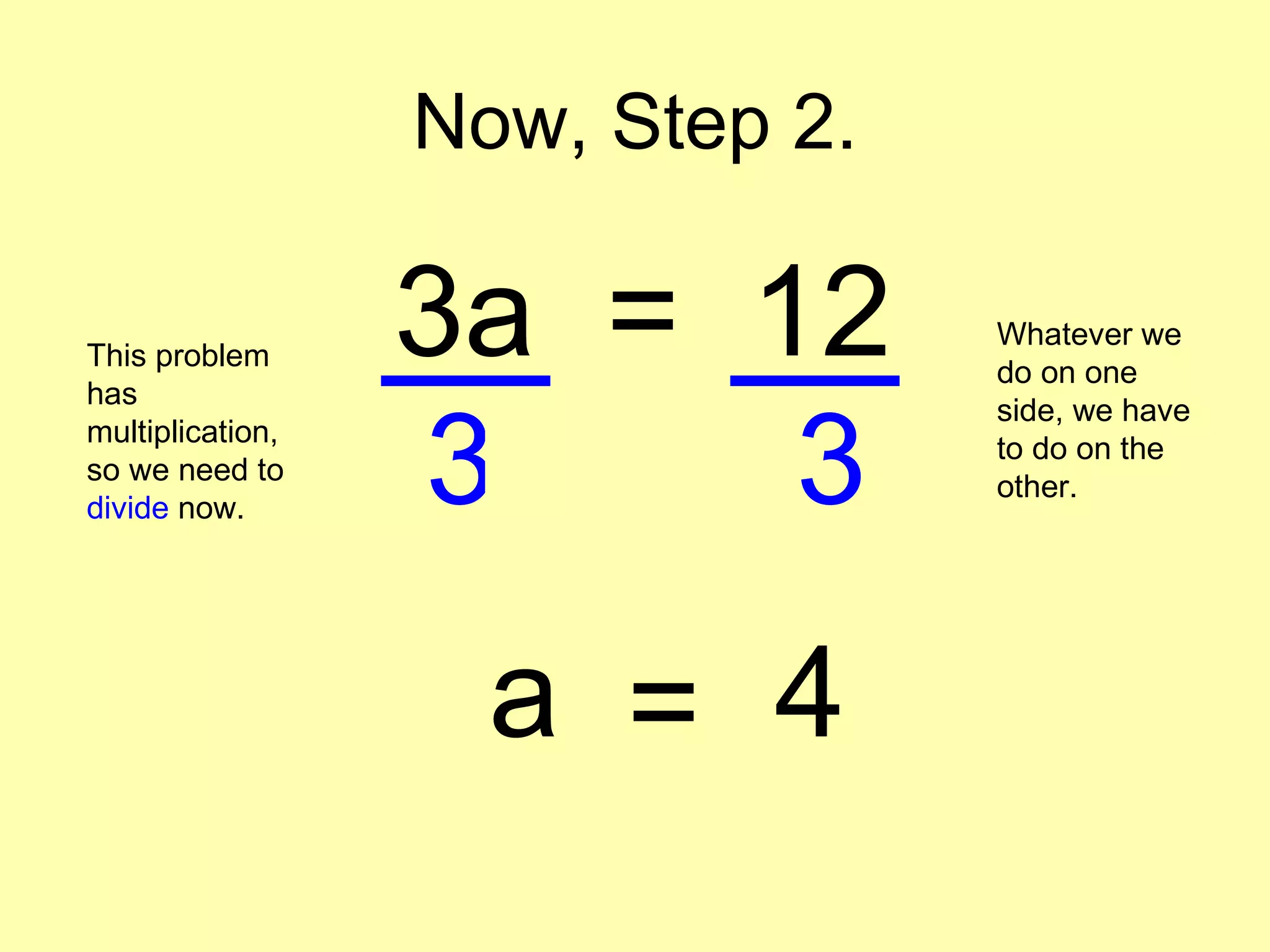 Solving 2 step variable equations | PPT