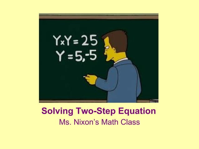 Solving 2 step variable equations | PPT