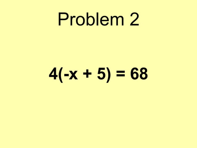 Solving 2 step variable equations | PPT