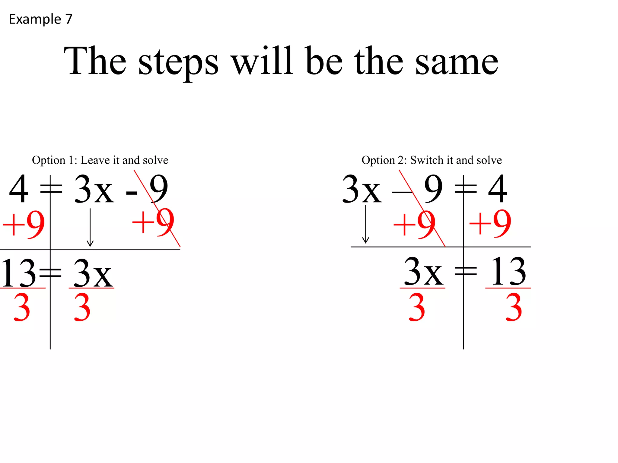 Solving 2 step equations examples | PPTX