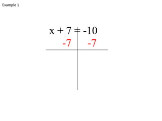 Solving 2 step equations examples | PPTX