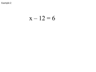 Solving 2 step equations examples | PPTX