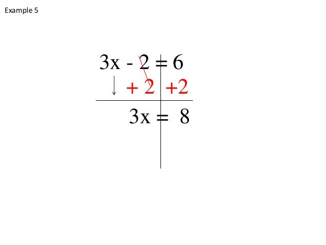 Solving 2 step equations examples