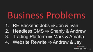 Solving 4 Business Problems with Serverless Architectures - Panel ...