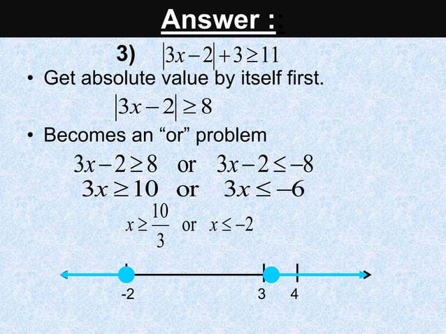 Solving Absolute Value Equations and Inequalities.ppt