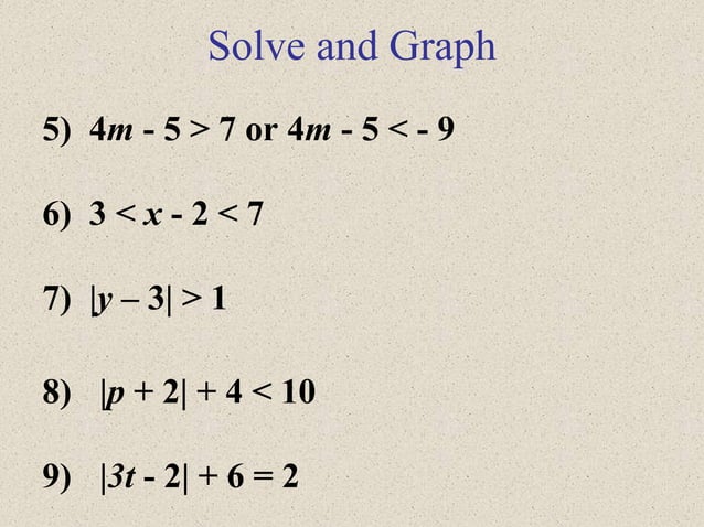 Solving Absolute Value Equations and Inequalities.ppt