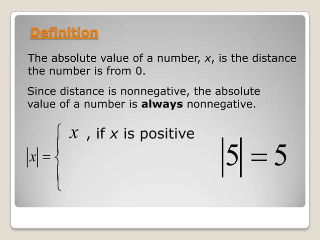 Solving Absolute Value Inequalities | PPTX | Physics | Science
