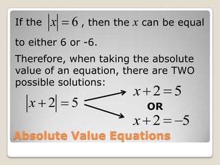 Solving Absolute Value Inequalities | PPTX
