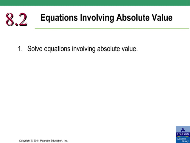Solving absolute values | PPT