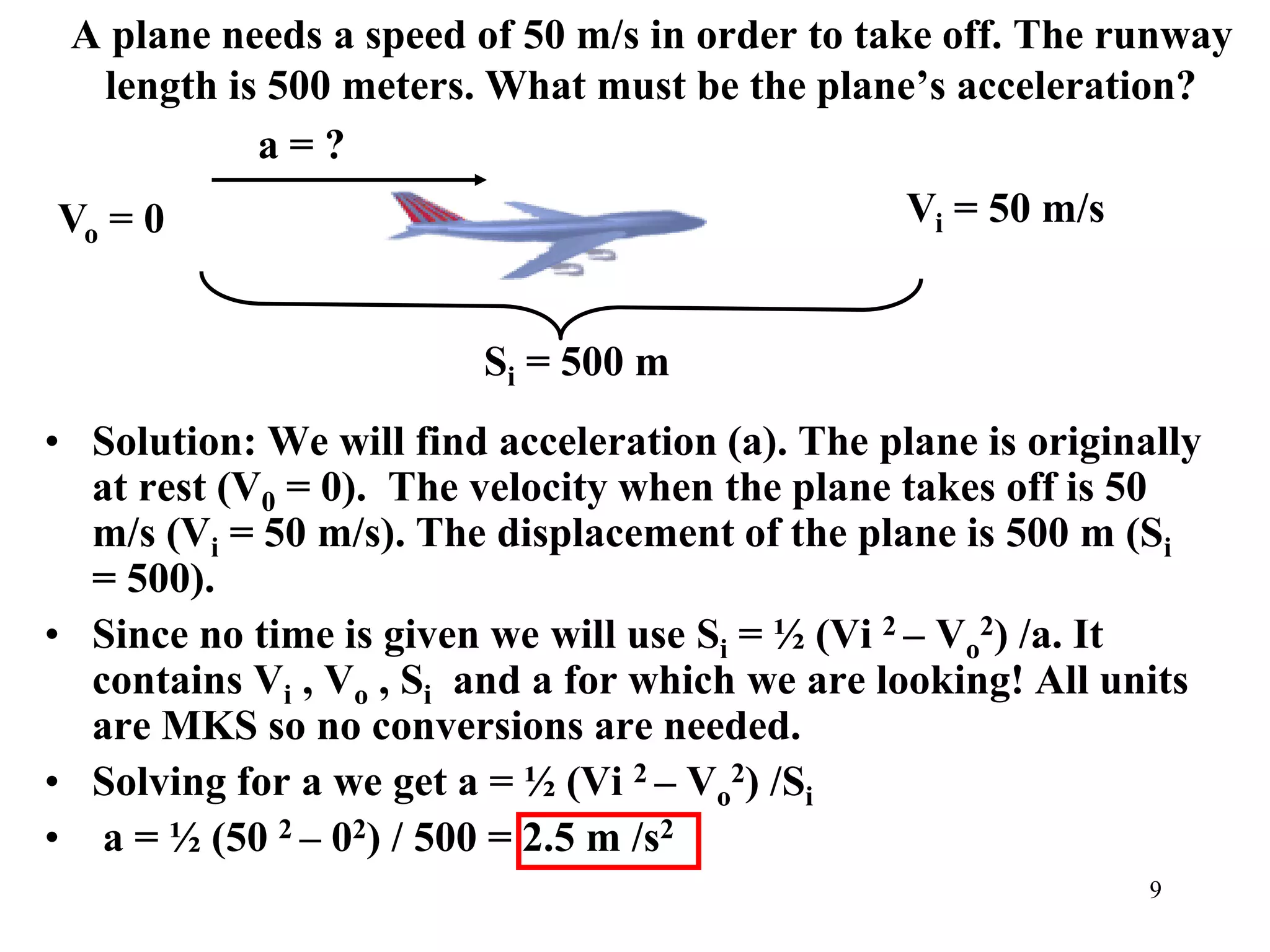 Solving Accelerated Motion Problems | PPSX