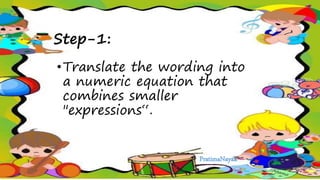 Solving addition word problem knowing key words | PPTX