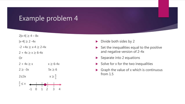 Solving and graphing inequalities lecture 1 | PPTX