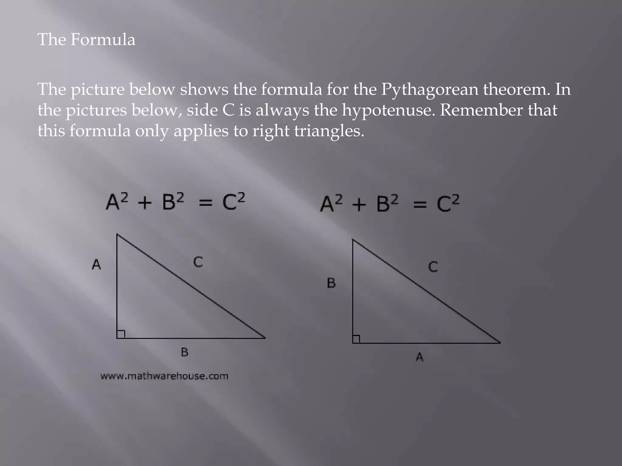 Solving a right_triangle_given_two_sides | PPTX