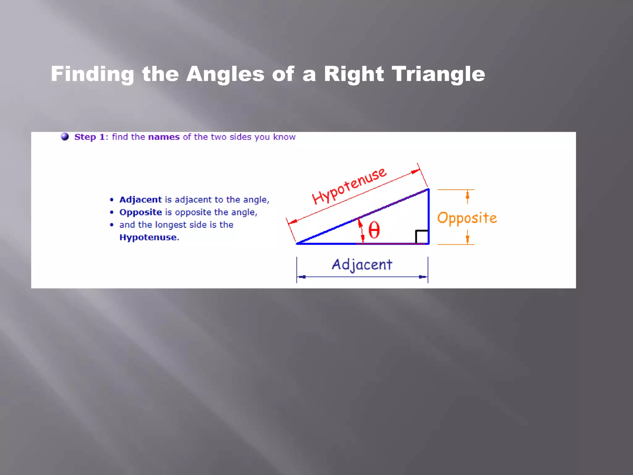 Solving a right_triangle_given_two_sides | PPTX