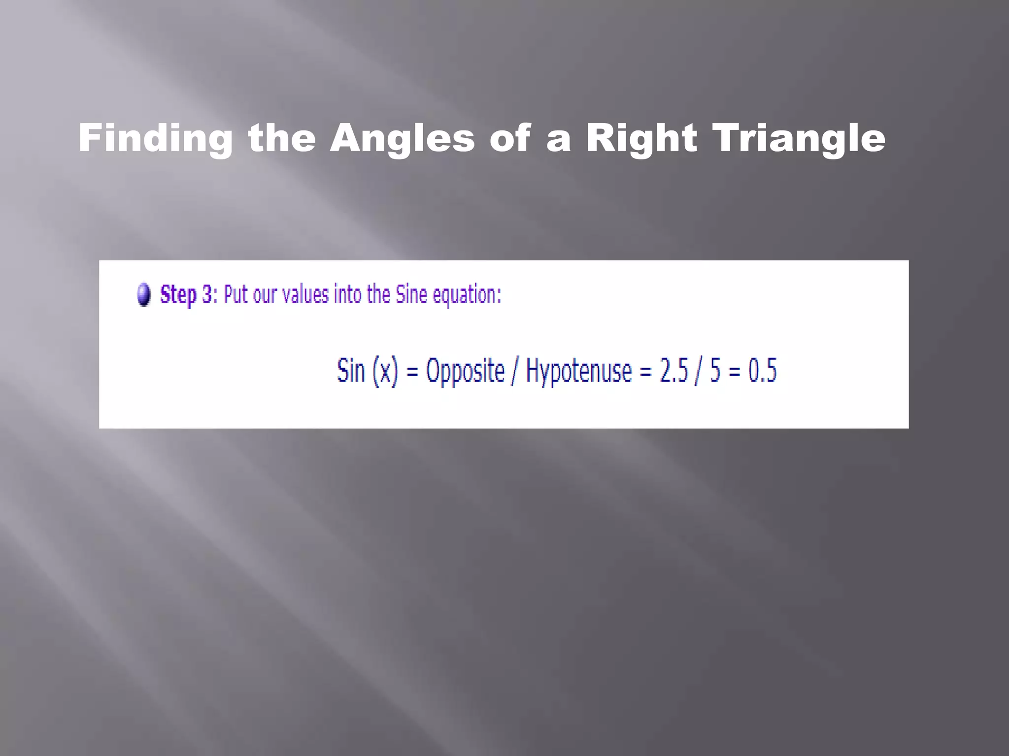 Solving a right_triangle_given_two_sides | PPTX