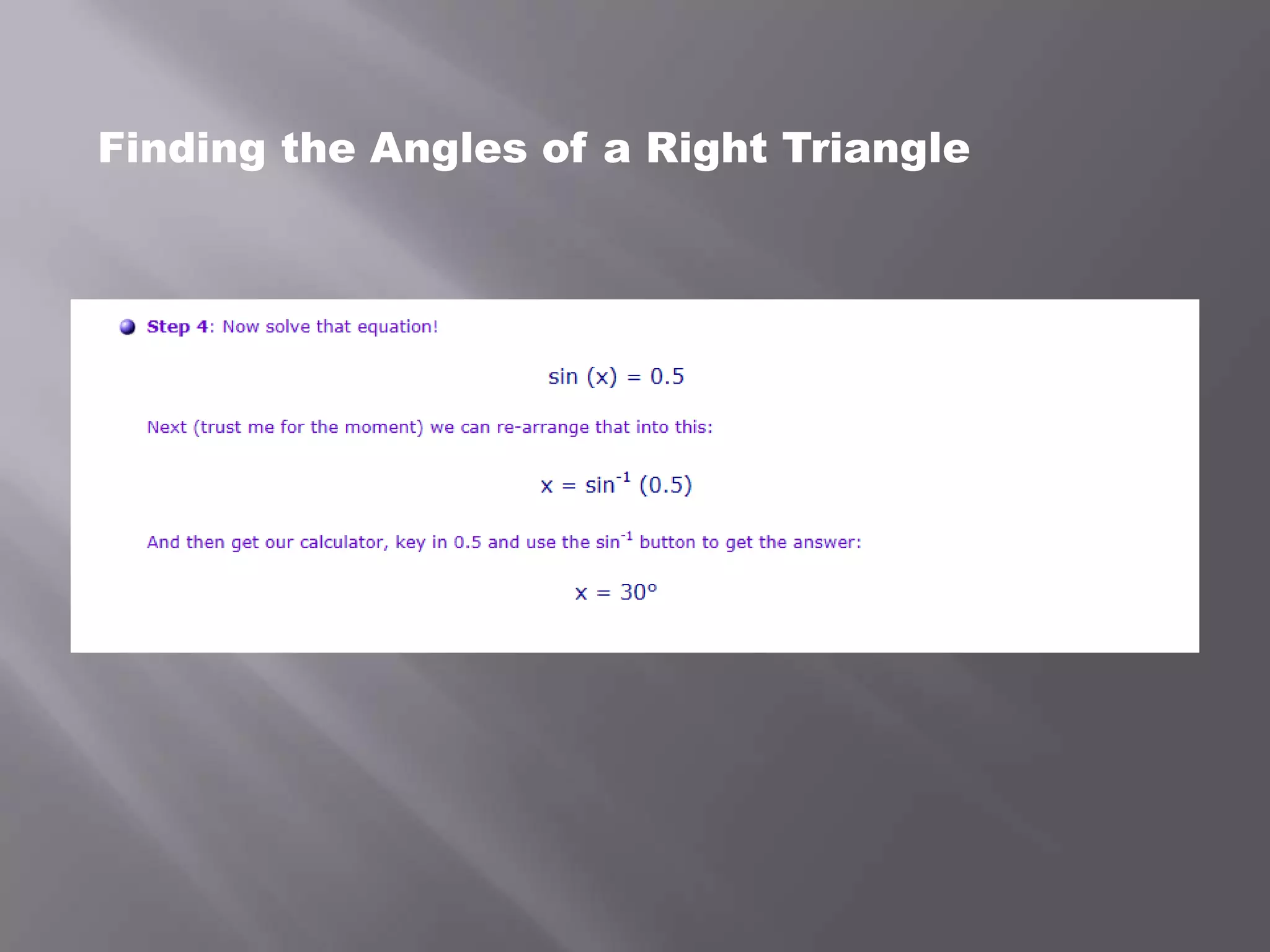 Solving a right_triangle_given_two_sides | PPTX