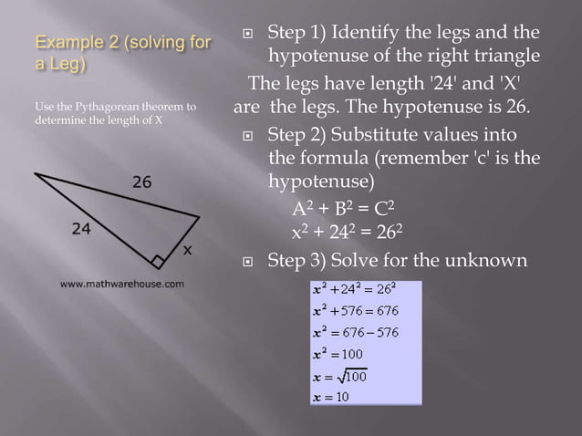 Solving a right_triangle_given_two_sides | PPTX | Physics | Science