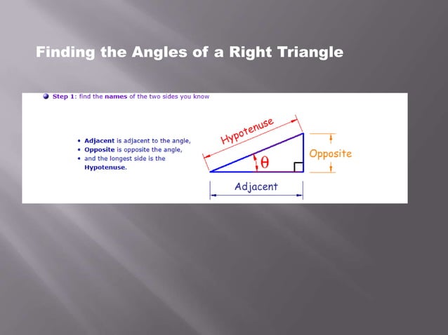 Solving a right_triangle_given_two_sides | PPTX | Physics | Science