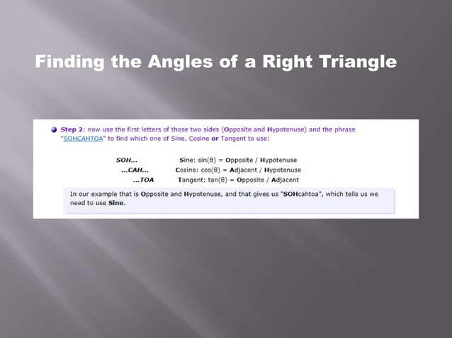 Solving a right_triangle_given_two_sides | PPTX | Physics | Science
